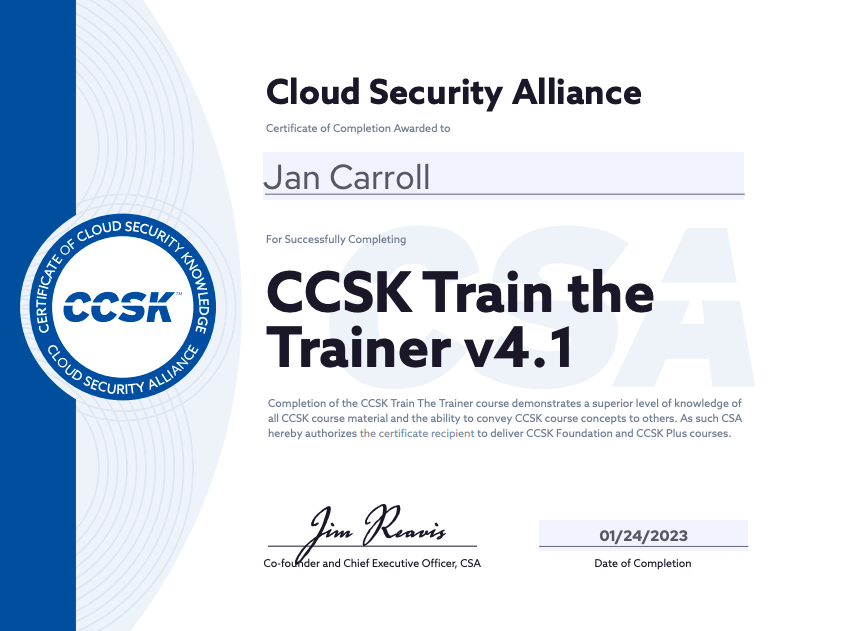 CCSK Foundation and Plus Courses